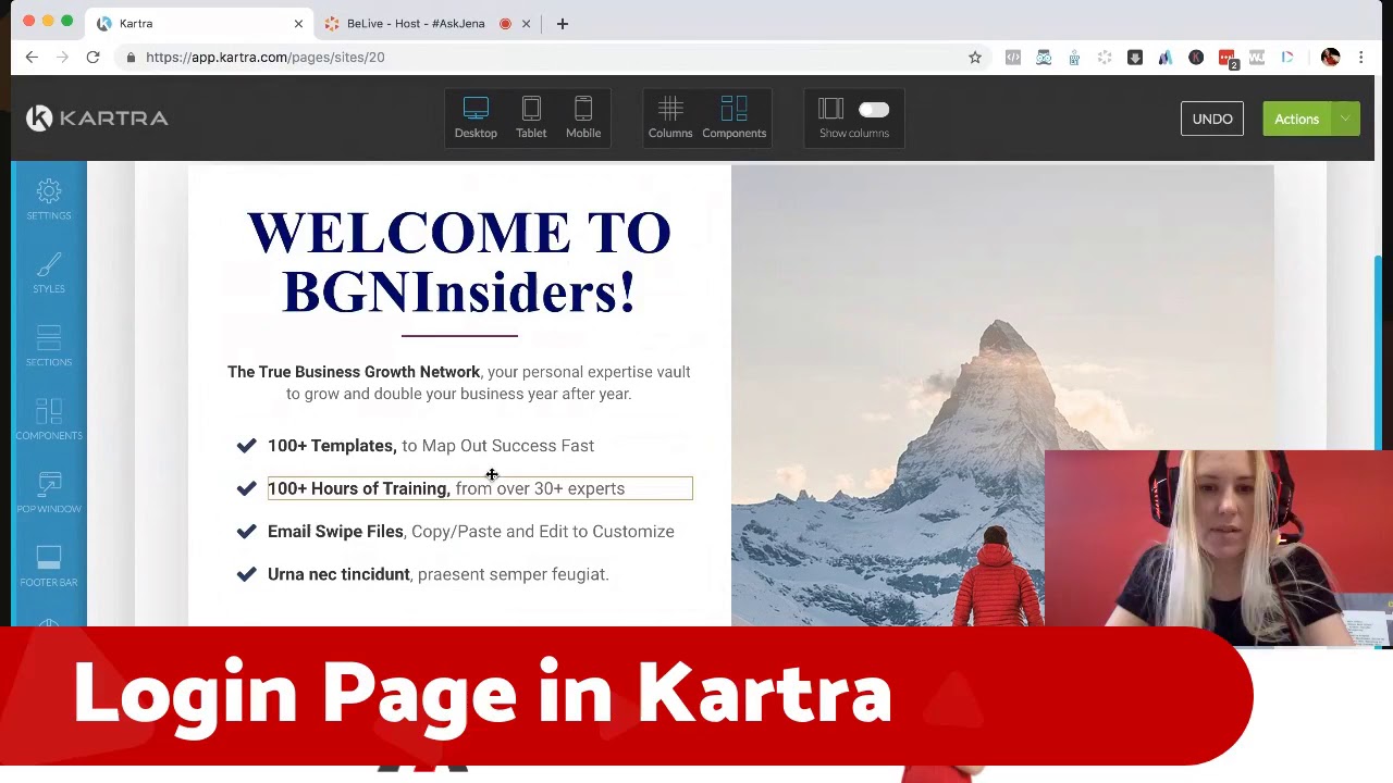 Creating a Seamless Login Page in Kartra: A Step-by-Step Guide - 2xMyBiz